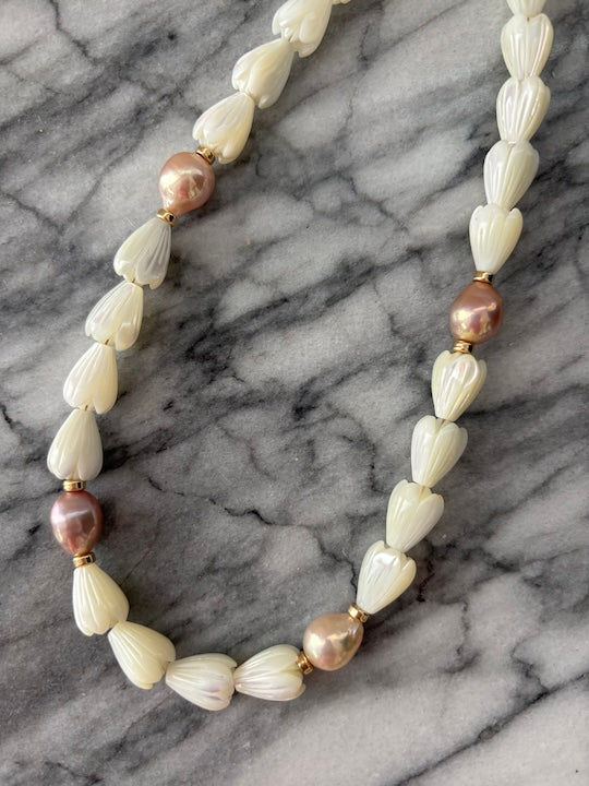 Hawaiian Pikake Lei and Pink AAA Edison pearls necklace – Le'ahi Gifts ...